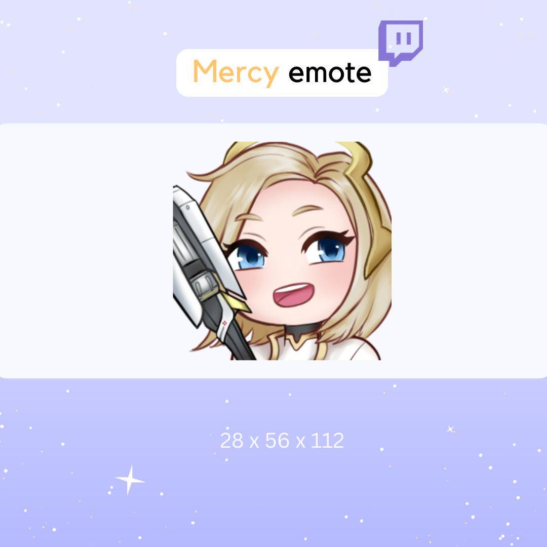 Mercy Overwatch 2 Staff Twitch Emote - Etsy