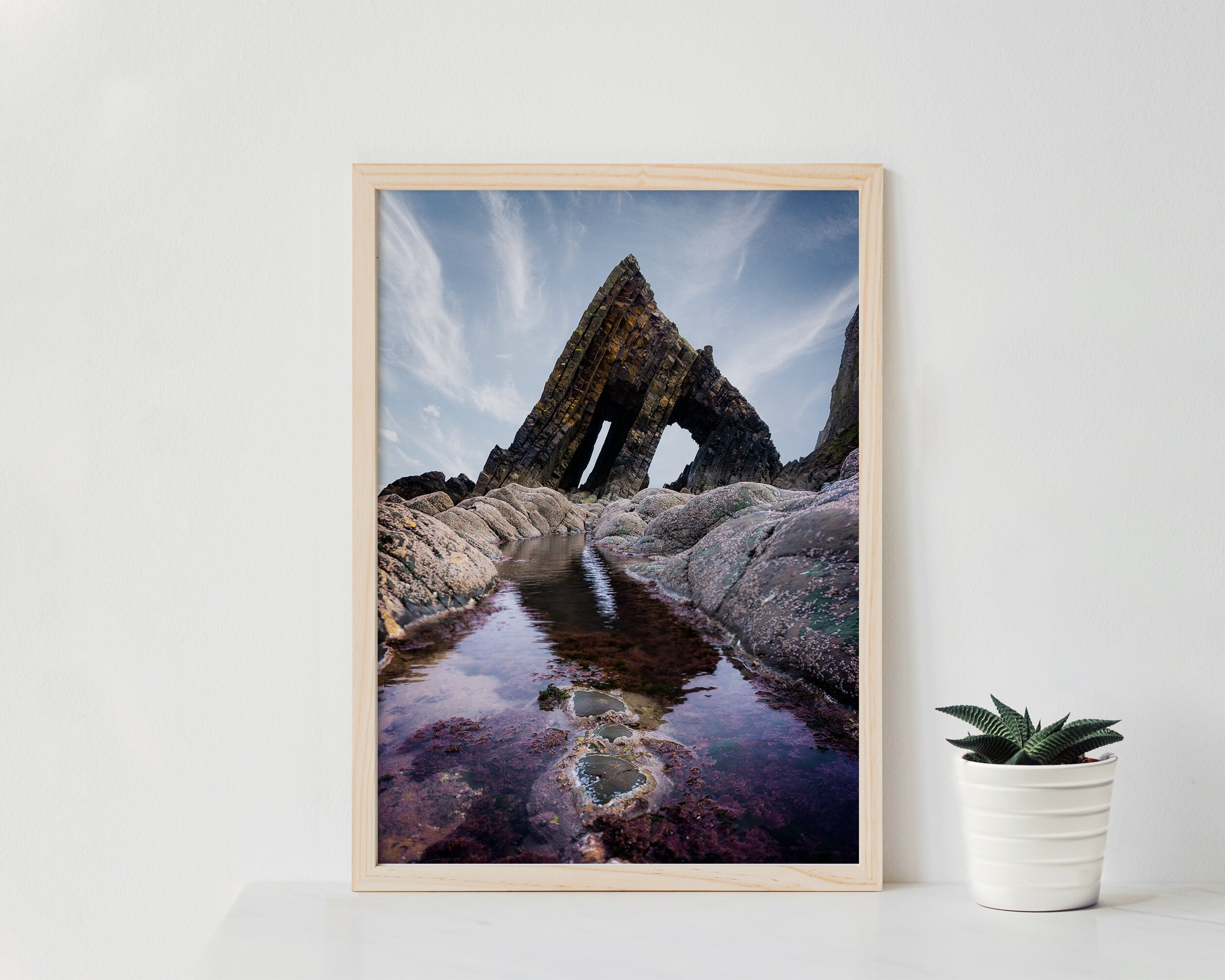 Blackchurch Rock, Devon Print, North Devon Sea Arch, Coastal ...