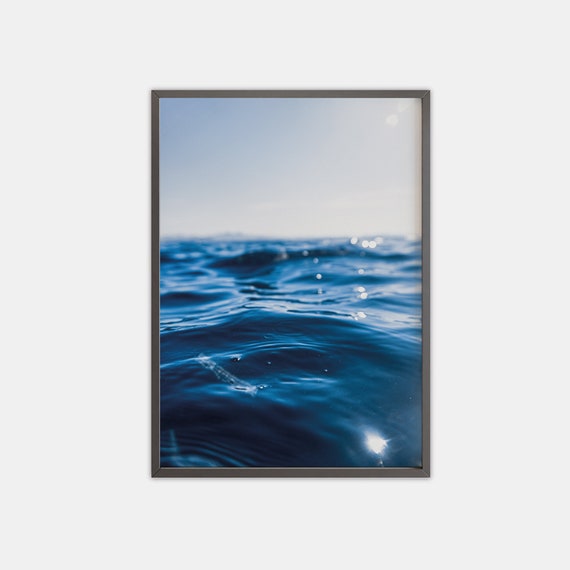Minimalist Ocean Prints Blue Ocean Print Nautical - Etsy
