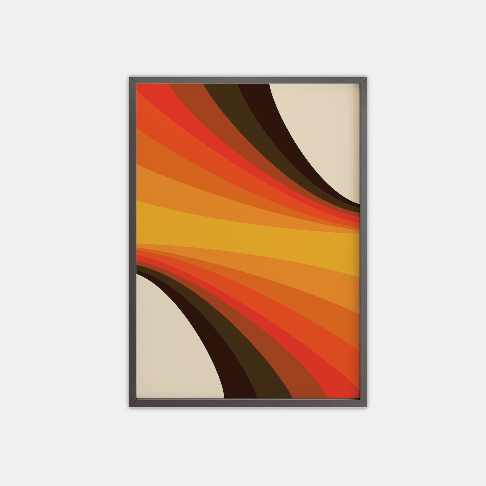 Retro Modern Art Set of 3 Prints, 70s Abstract Print Gallery Wall Set ...