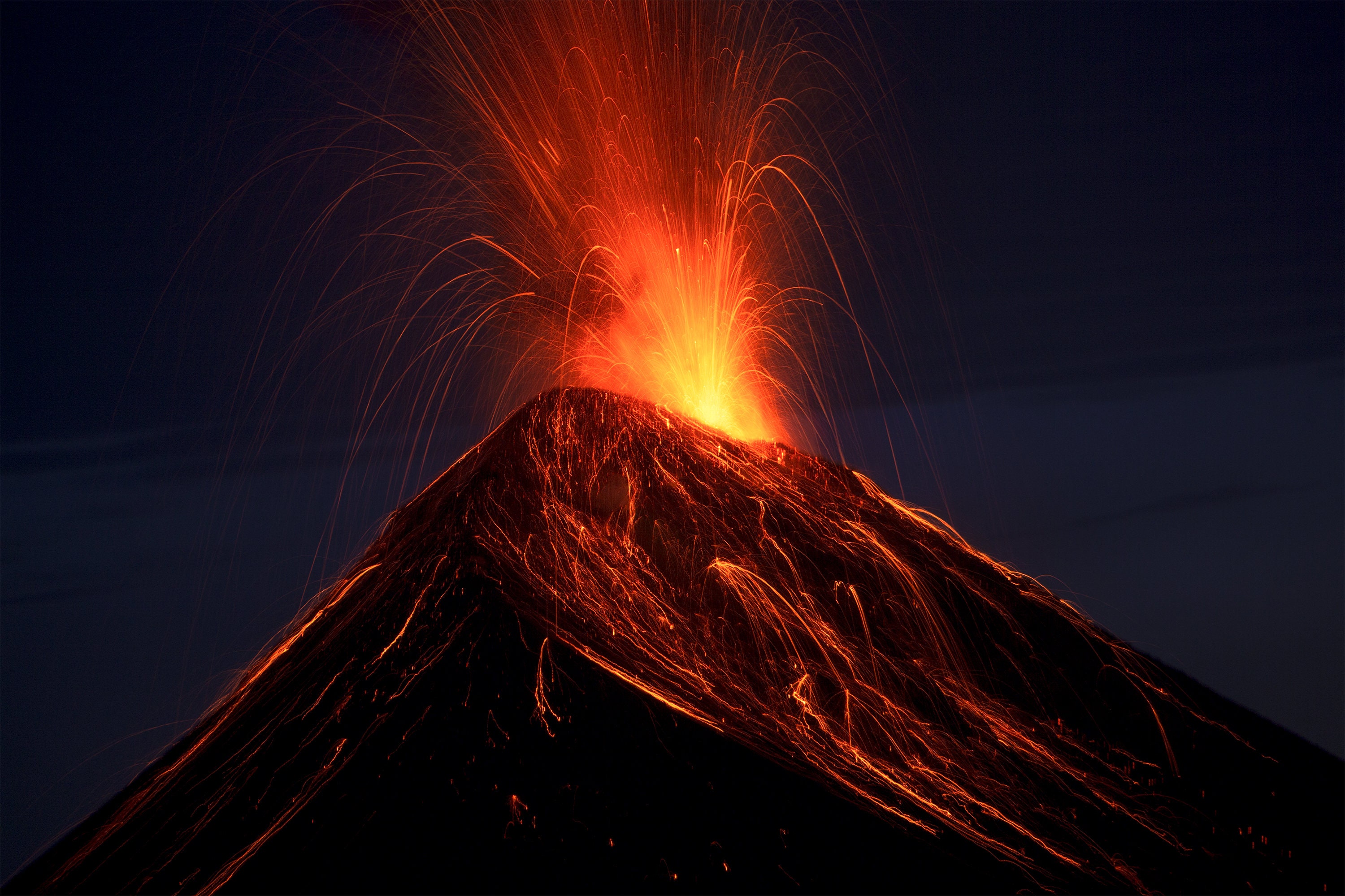 Erupting Volcano Printable Wall Art Volcano Print Lava | Etsy