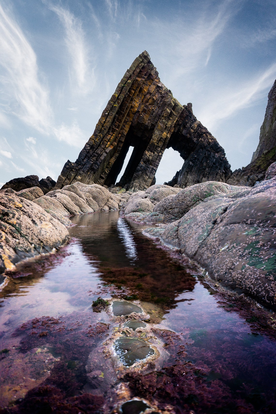 Blackchurch Rock, Devon Print, North Devon Sea Arch, Coastal ...