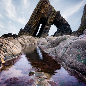 Blackchurch Rock, Devon Print, North Devon Sea Arch, Coastal ...