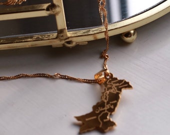 Punjab Map Necklace - Etsy UK