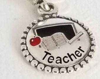 Best Teacher Charm for Pandora Bracelet Sterling Silver 925 - Etsy