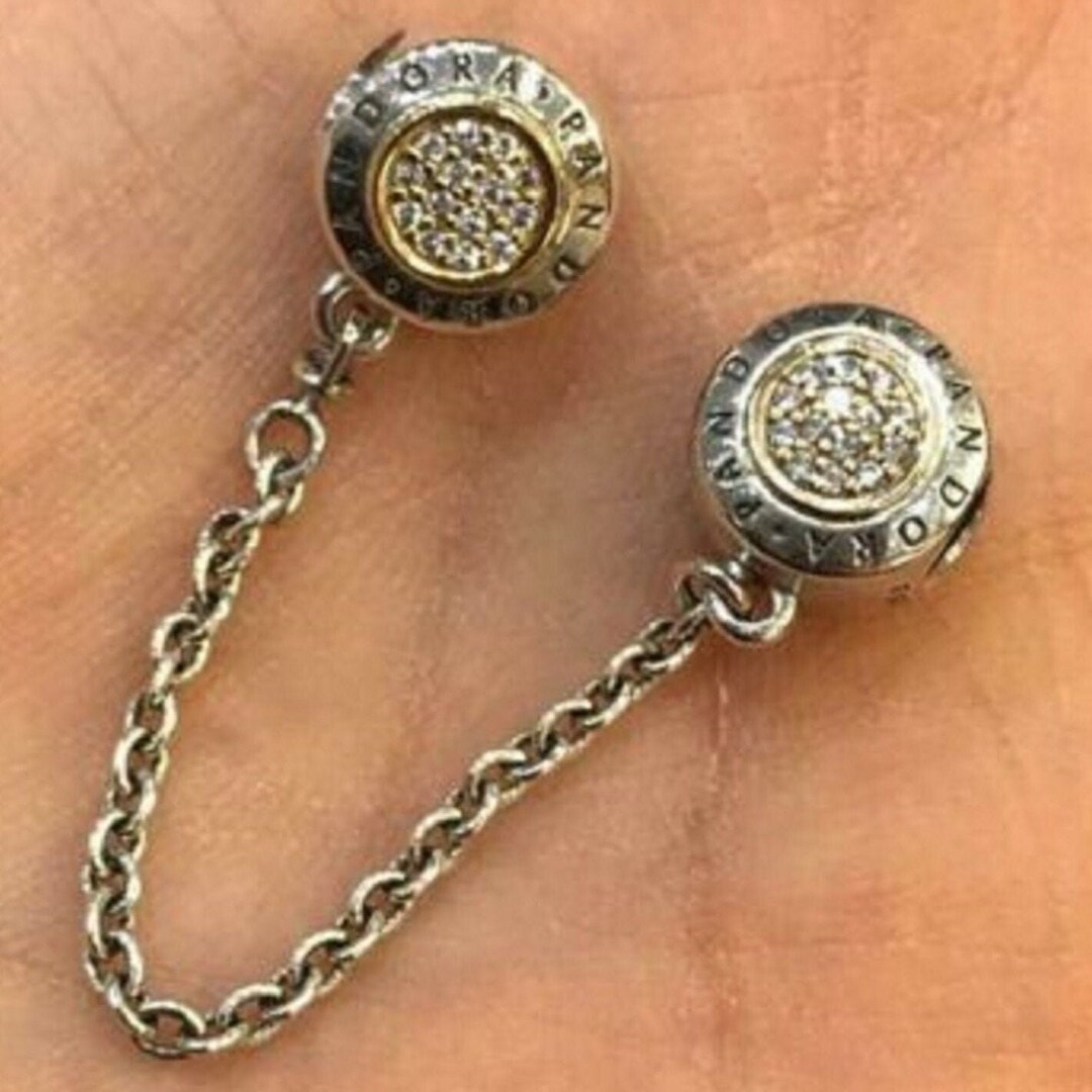 Pandora, Bracelet Charms, Beads, Pand, Clips, SAFETY CHAIN, / New /s925 ...