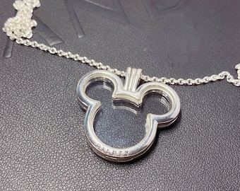 Genuine Pandora Floating Locket Petite Charm Pink Butterfly