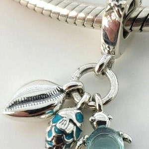 Pandora, Bracelet Charms, Beads, Pendants / New / S925 Sterling Silver / Silver Fish, Sea Turtle ...
