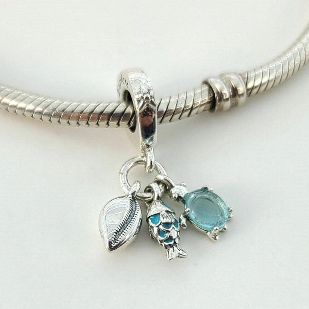 Pandora, Bracelet Charms, Beads, Pendants / New / S925 Sterling Silver / Silver Fish, Sea Turtle ...