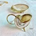 Set of Conch Shell Teapot and Cups, Bronze Edged, Home Decor, Unique ...