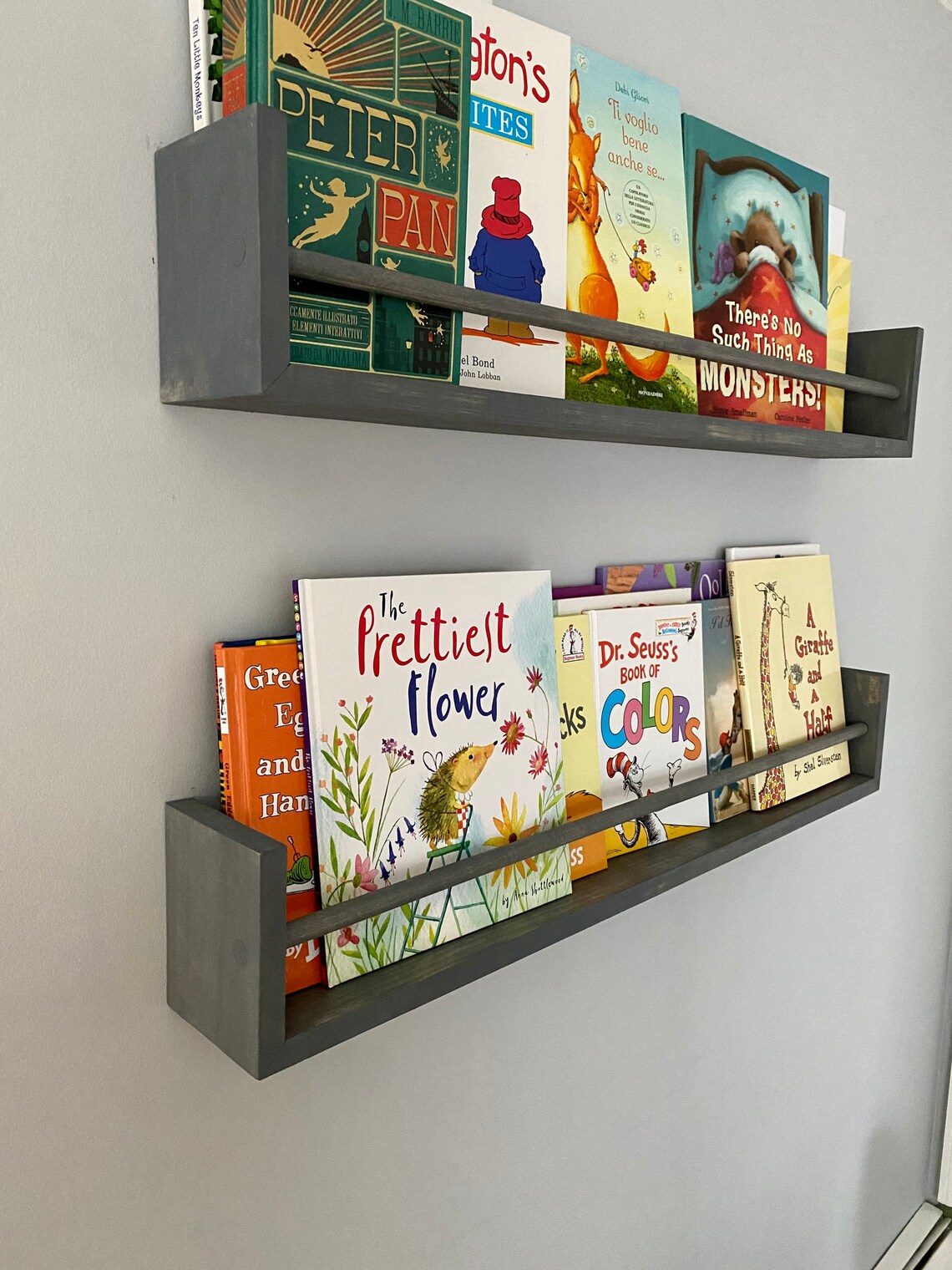 Floating Wooden Book Shelf - Etsy