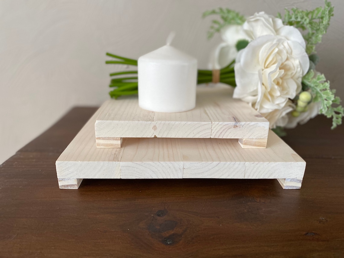 Rustic Wood Stand Set | Etsy