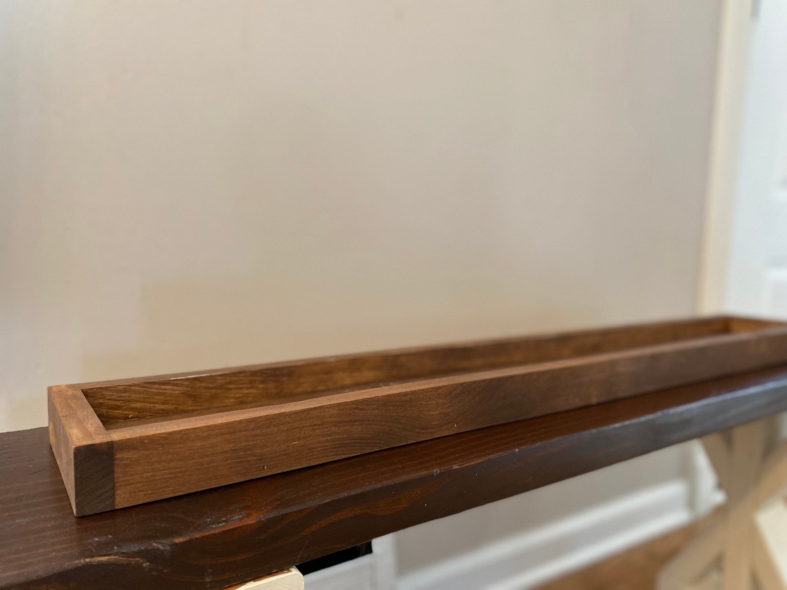 Long Centerpiece Tray Narrow Tray Raised Tray Narrow | Etsy