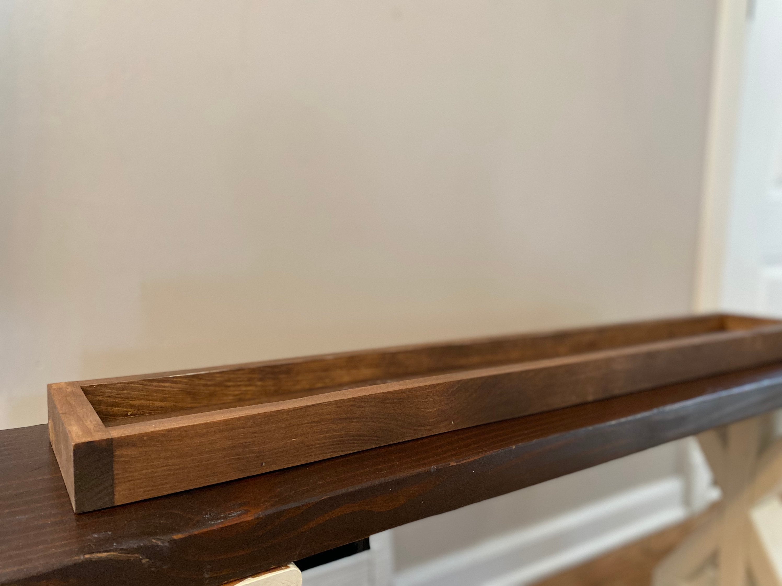 Long Centerpiece Tray Narrow Tray Raised Tray Narrow | Etsy