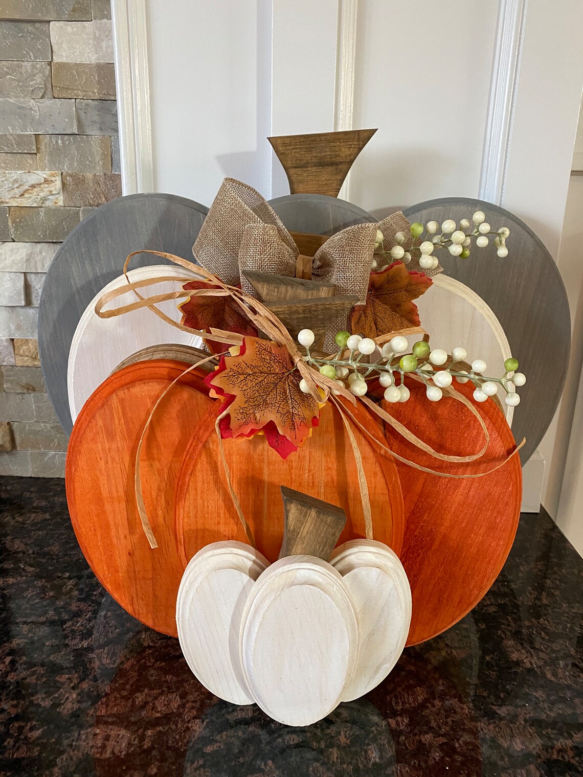 Wooden Pumpkins - Rustic Fall Decor - Decorative Wooden Pumpkins - Etsy