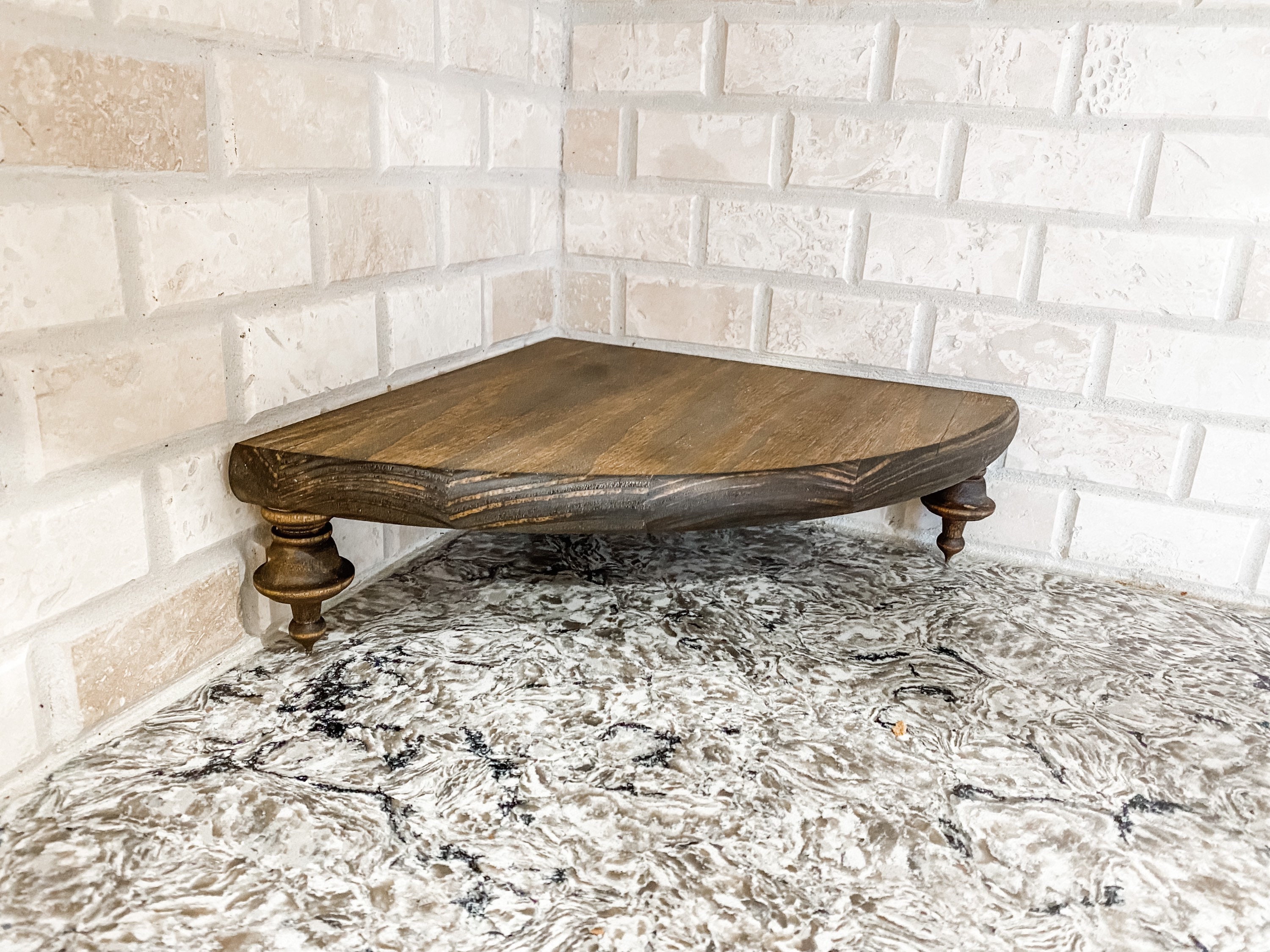 Rustic Corner Wood Riser - Etsy