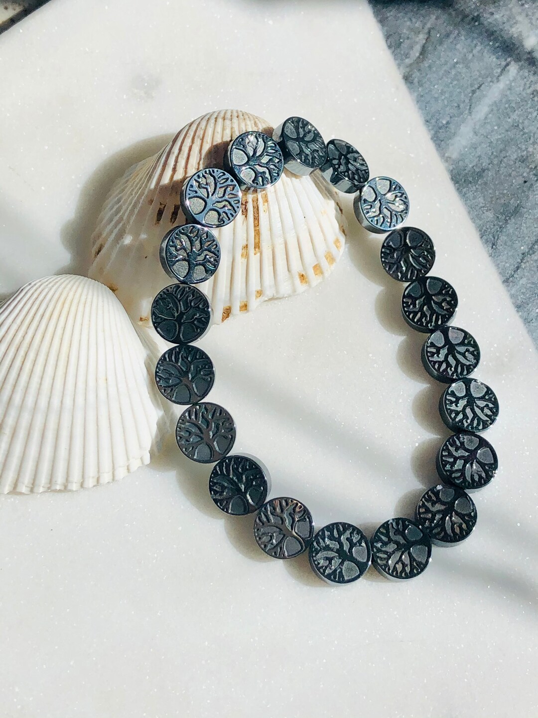 Hematite 'tree of Life' Gemstones Natural Quartz Cystal Beads Healing ...