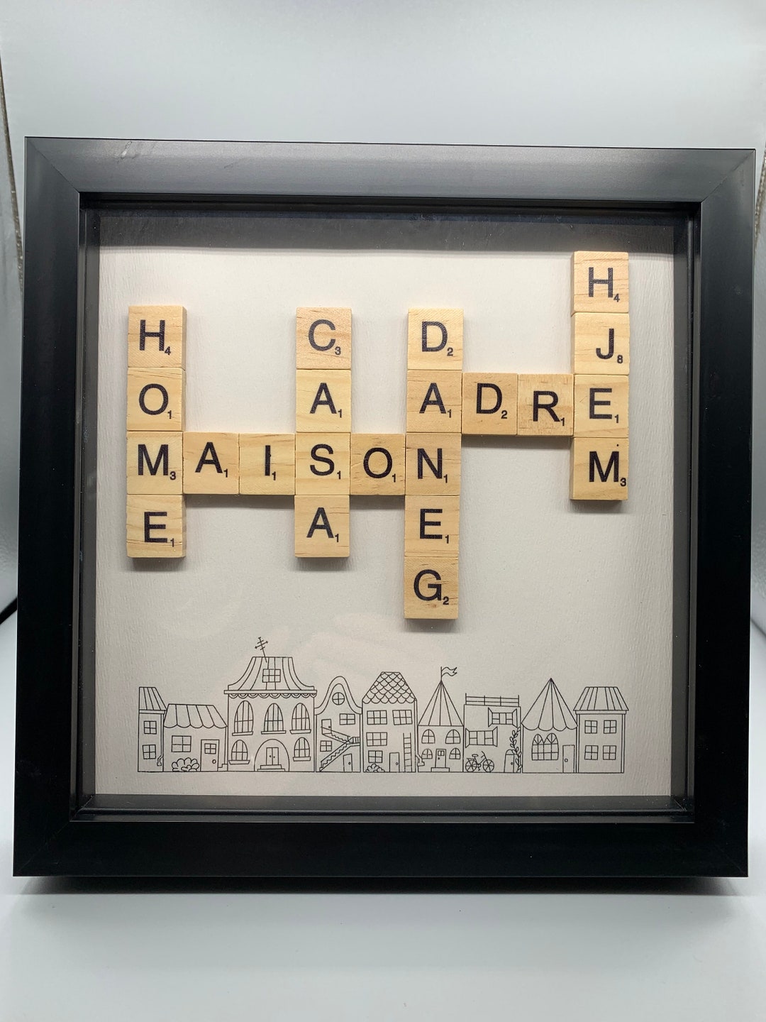 Home Wooden Letter/scrabble Display Frame 6 Different - Etsy