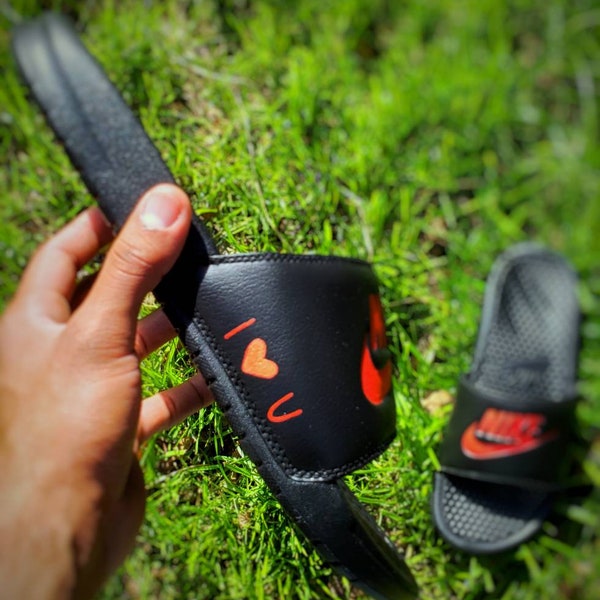 Nike Slides Custom - Etsy