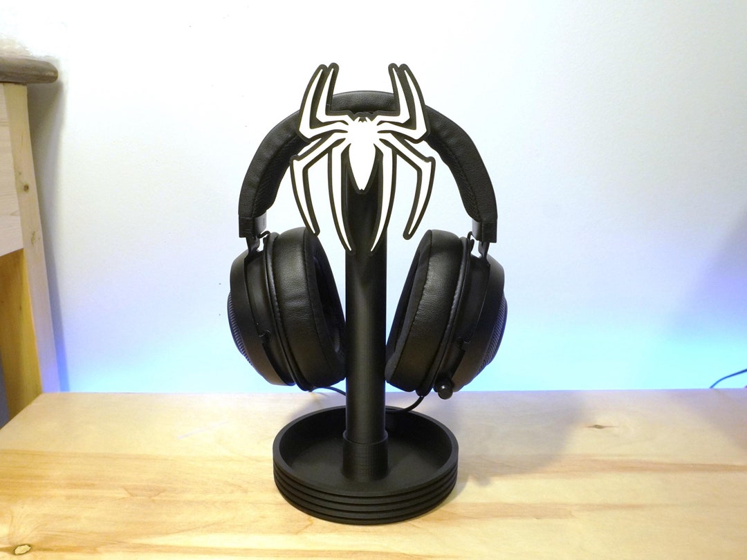 Venom Spider Themed Headphone Stand, White Spider, Symbiote Spider ...