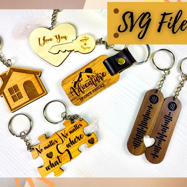 Puzzle Keychain - Etsy