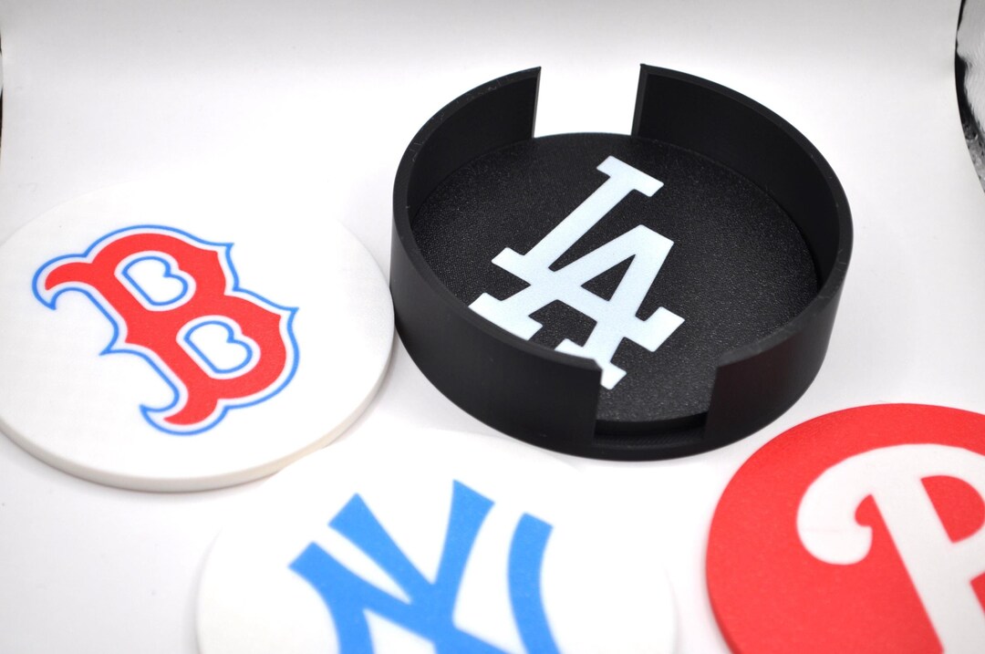 Baseball Sports Coasters With Case, Set of Coasters and Case Sports ...