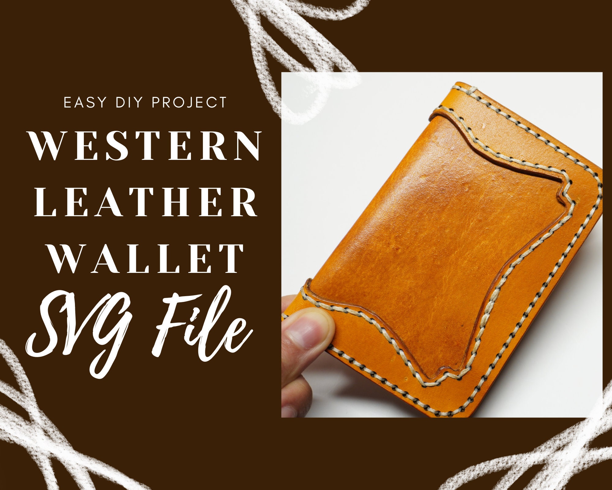 Bi-fold Western Style Wallet Pattern SVG DIY Wallet SVG - Etsy Australia