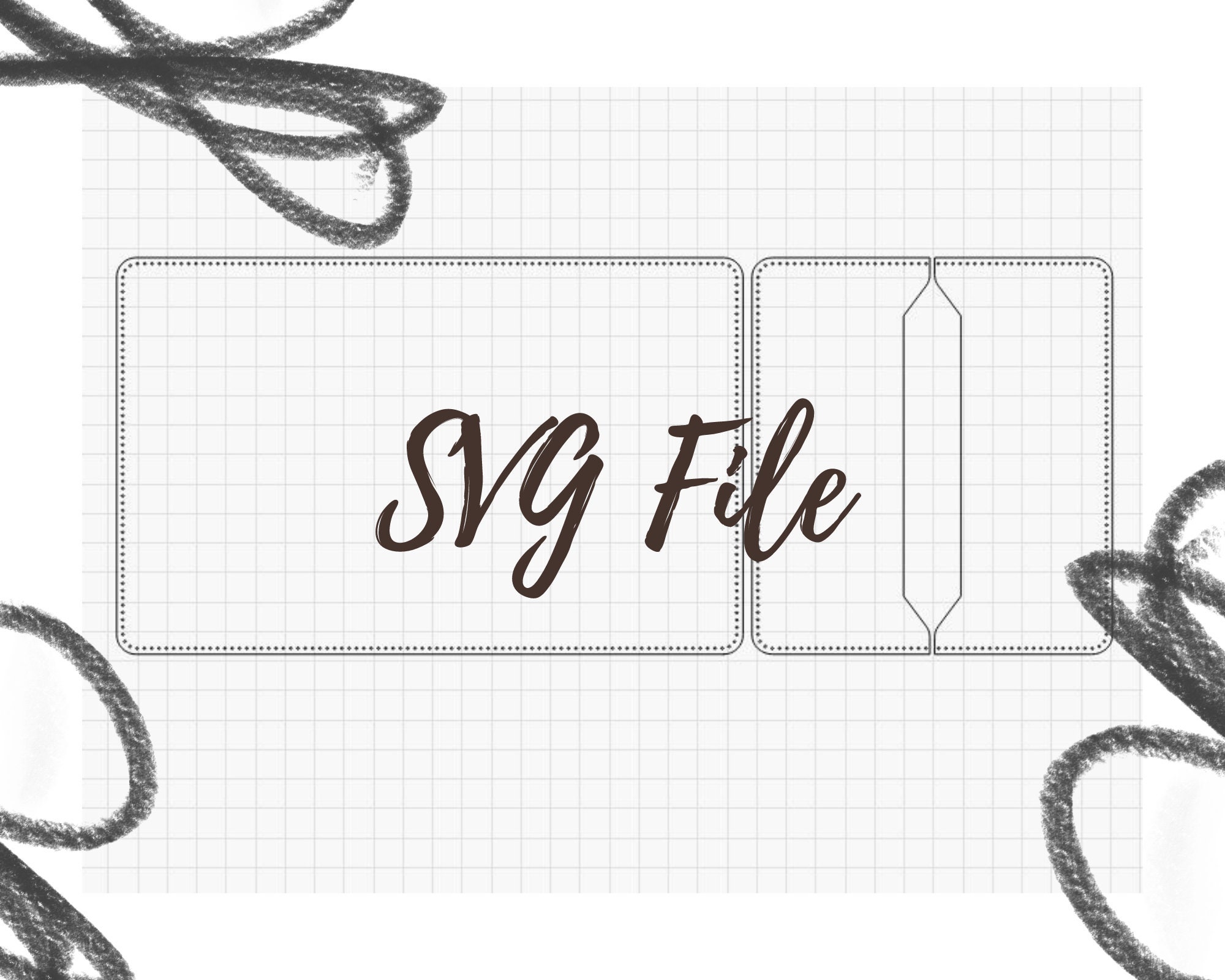 A5 Leather Notebook Cover Pattern SVG: DIY Journal Sleeve (digital) - Etsy