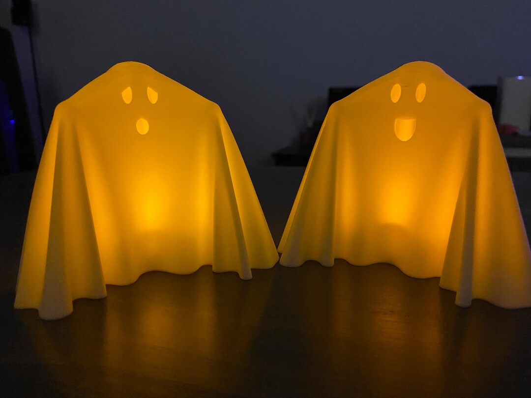 Halloween Ghost Tealight Battery Decor, Spooky Season, Halloween Gift ...