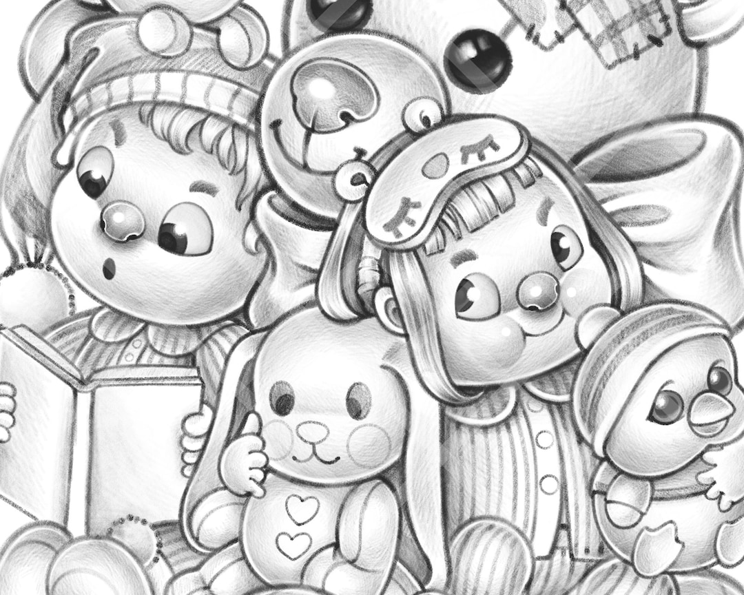 Grimms Fairy Tales - Adult Coloring Page - Kid Coloring Sheet - Animal ...