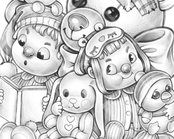 Grimms Fairy Tales Adult Coloring Page Kid Coloring Sheet - Etsy