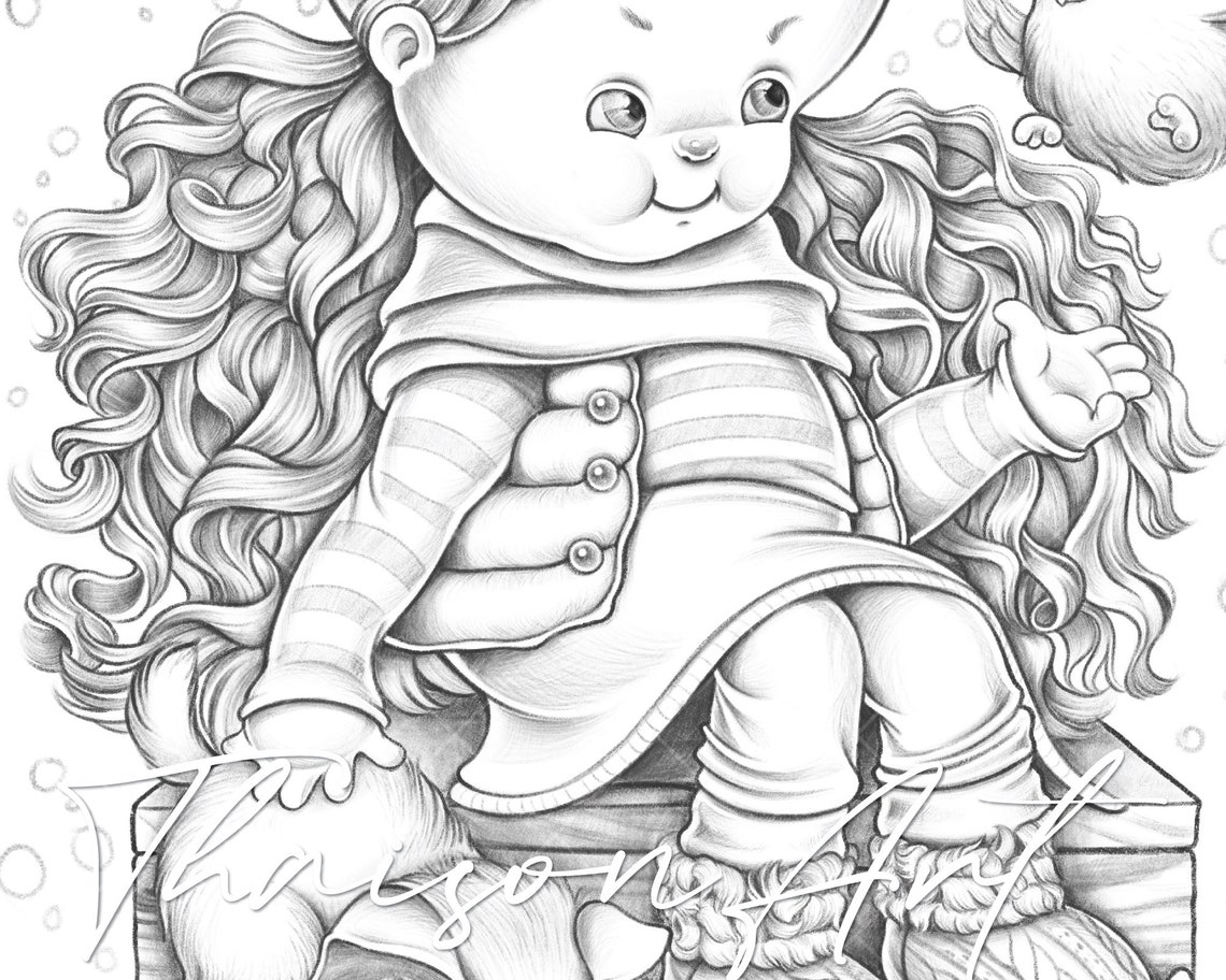 The First Winter Snow Adult Coloring Page Printable - Etsy