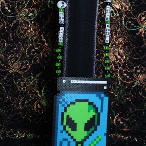 Alien in A Jar Perler Kandi Necklace alil Out of This - Etsy