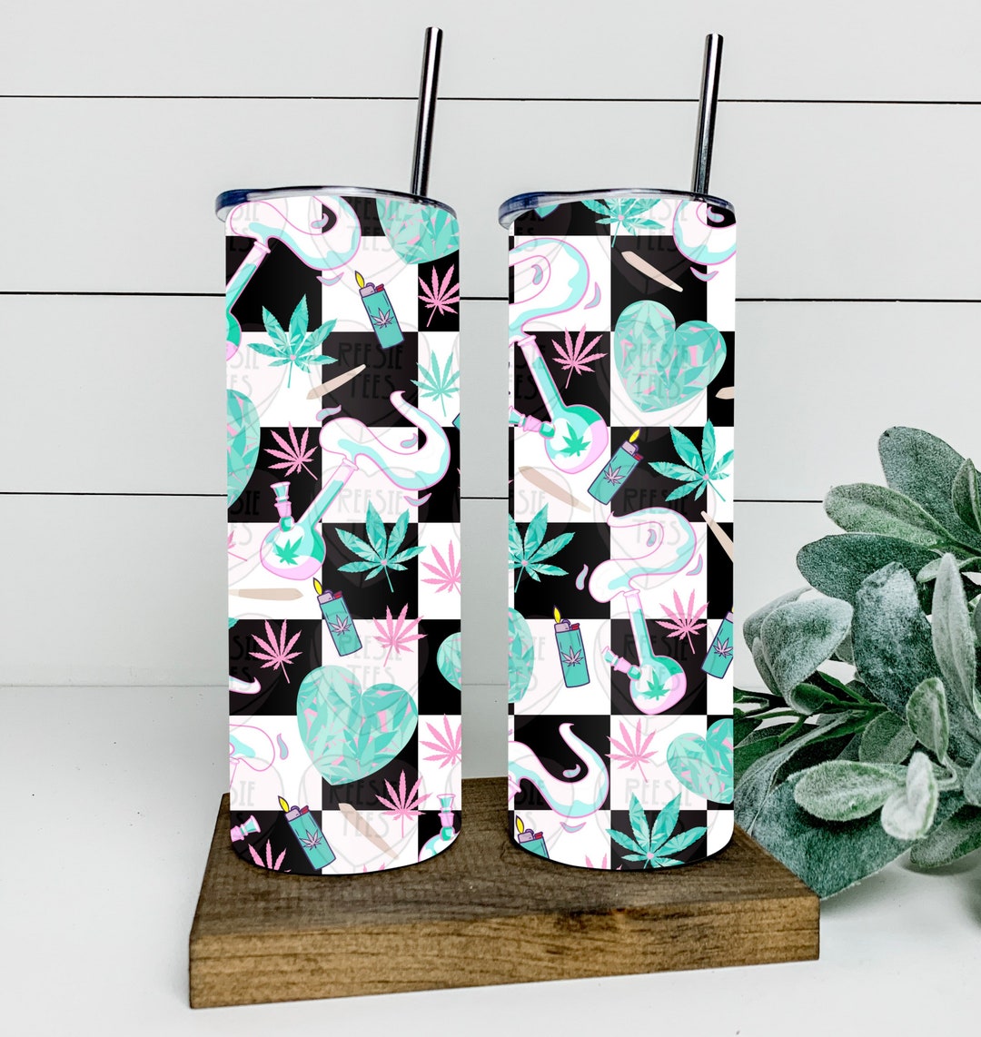 Pastel Weed Png for Sublimation Tumblers, 20 Oz Tumbler Designs ...