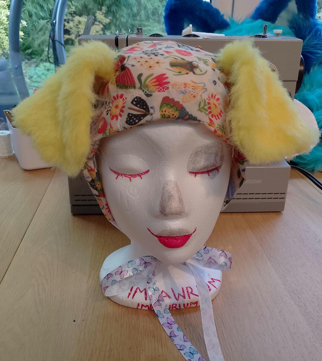 Animal Ear Bonnets Coquette Cottagecore Bonnet Bunny Bonnet Rabbit Ear ...