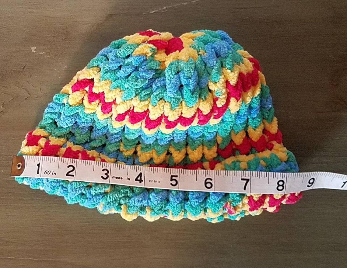 Chunky Baby Hat Rainbow Colors, Baby Beanie Cap, Baby Shower Gift, New ...