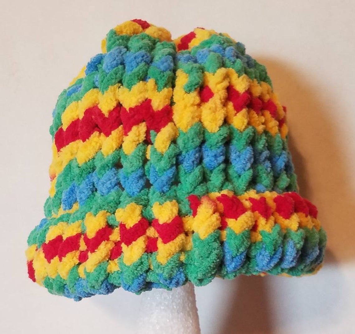 Chunky Baby Hat Rainbow Colors, Baby Beanie Cap, Baby Shower Gift, New ...