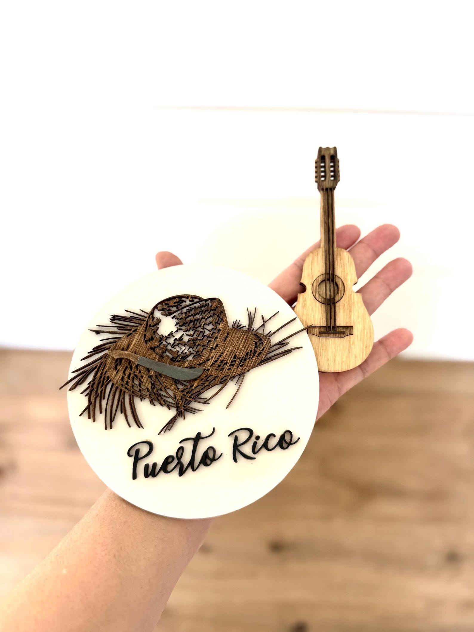 Handmade Puerto Rico Tiered Tray Decor Items: Cultural Wooden Accents ...
