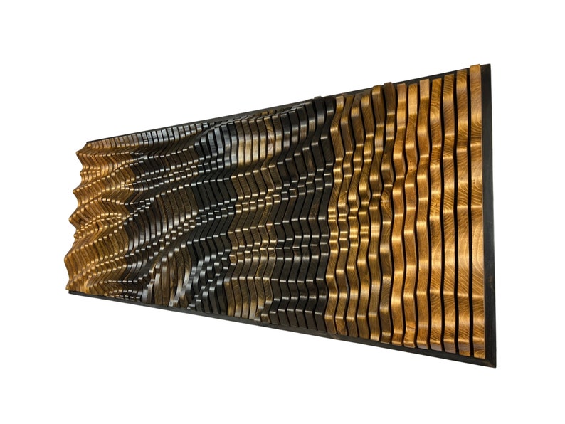 Art 3D Parametric Wave Wood Wall Panel Unique Acoustic Wall - Etsy