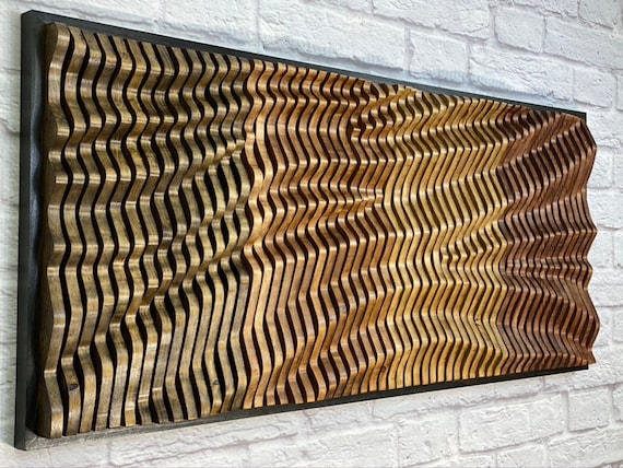 Sound Wave Art Wood Decor Natural Wood Wall Panel Wood Sound - Etsy