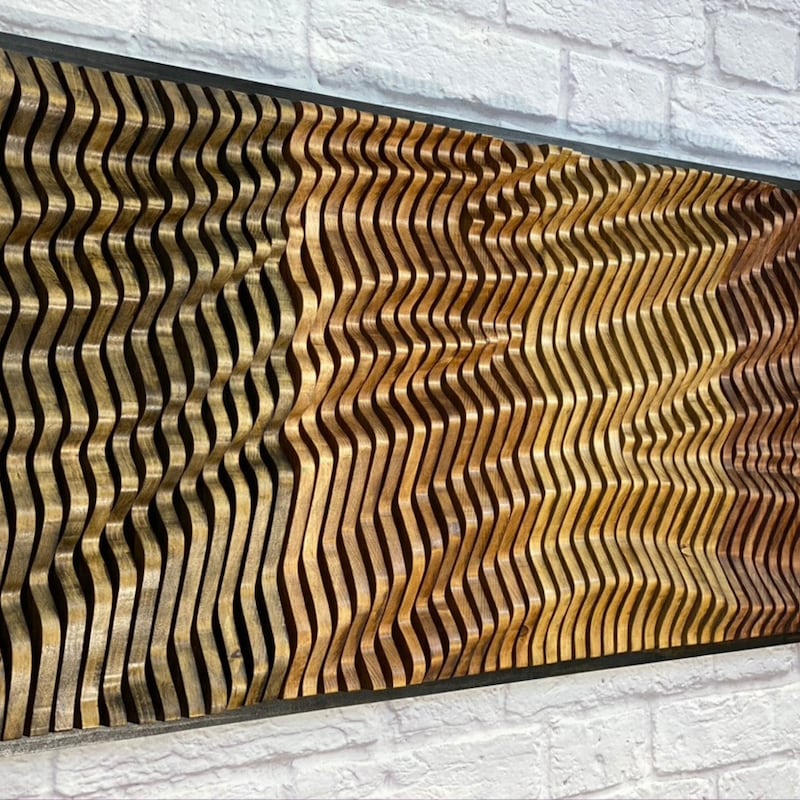 Waves Wood Wall Panels - Etsy