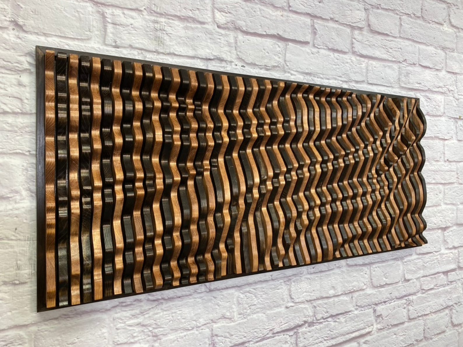 Natural Wood Sound Diffuser, Parametric Wall Art, decorative Wall Panel ...