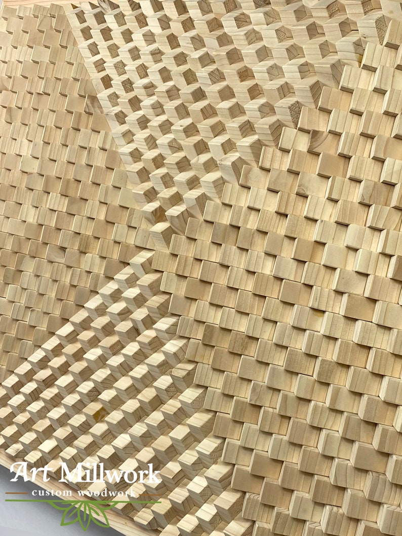 Natural Wood Sound Diffuser Panel Natural Wood Wall Panel - Etsy