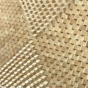 Natural Wood Wall Panel, Modern Abstract Wood Art, Rustic Farmhouse ...