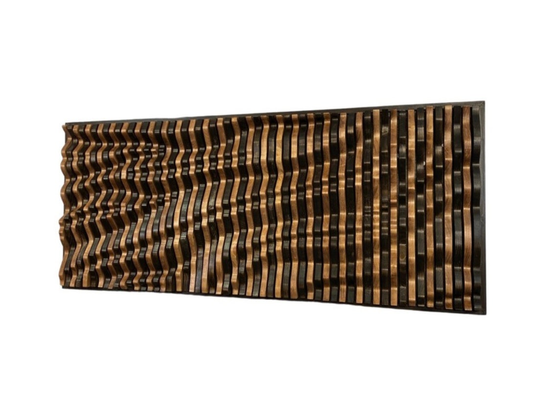 Natural Wood Sound Diffuser Parametric Wall Artdecorative | Etsy