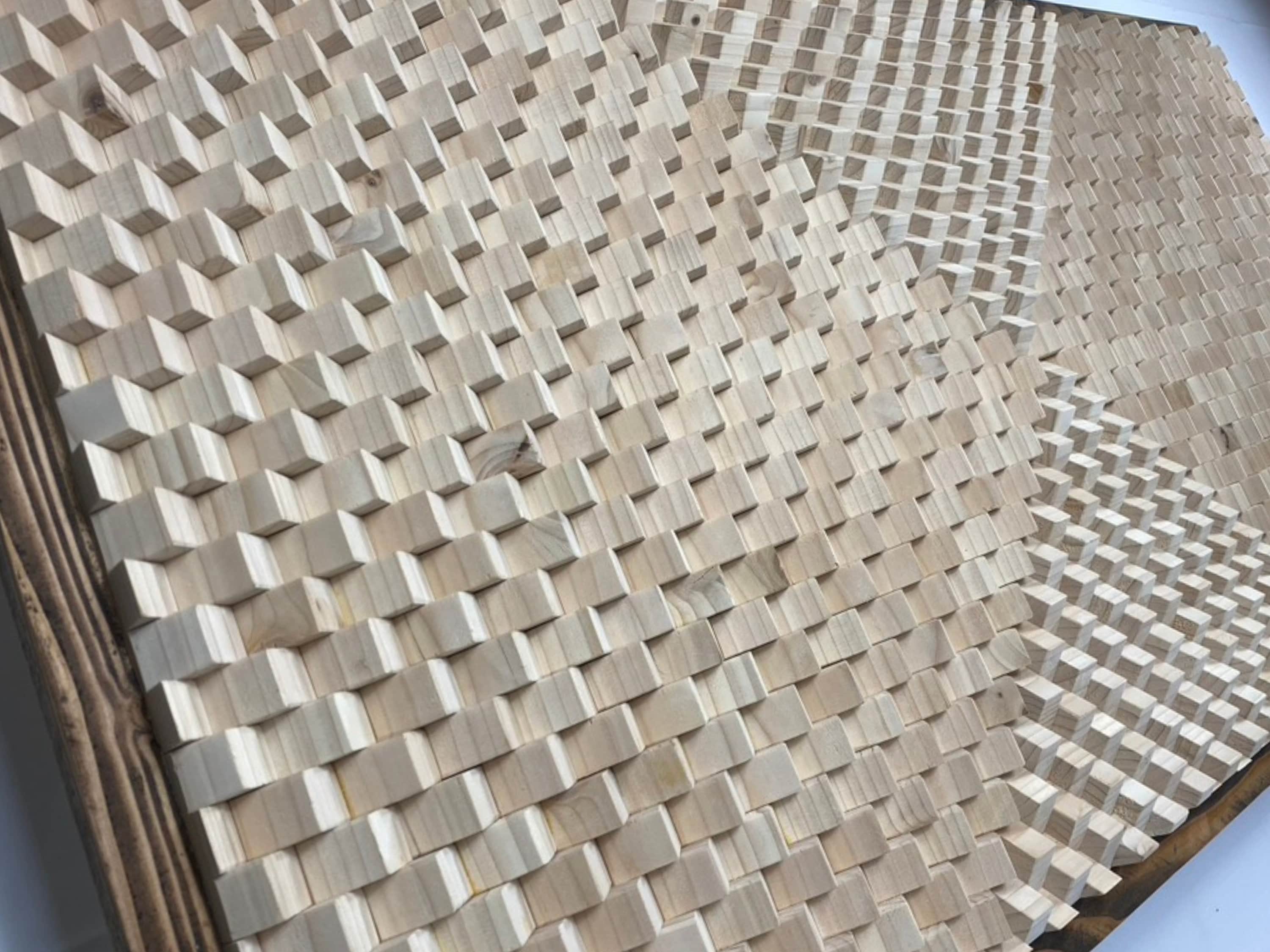 Natural Wood Sound Diffuser Panel Natural Wood Wall Panel | Etsy