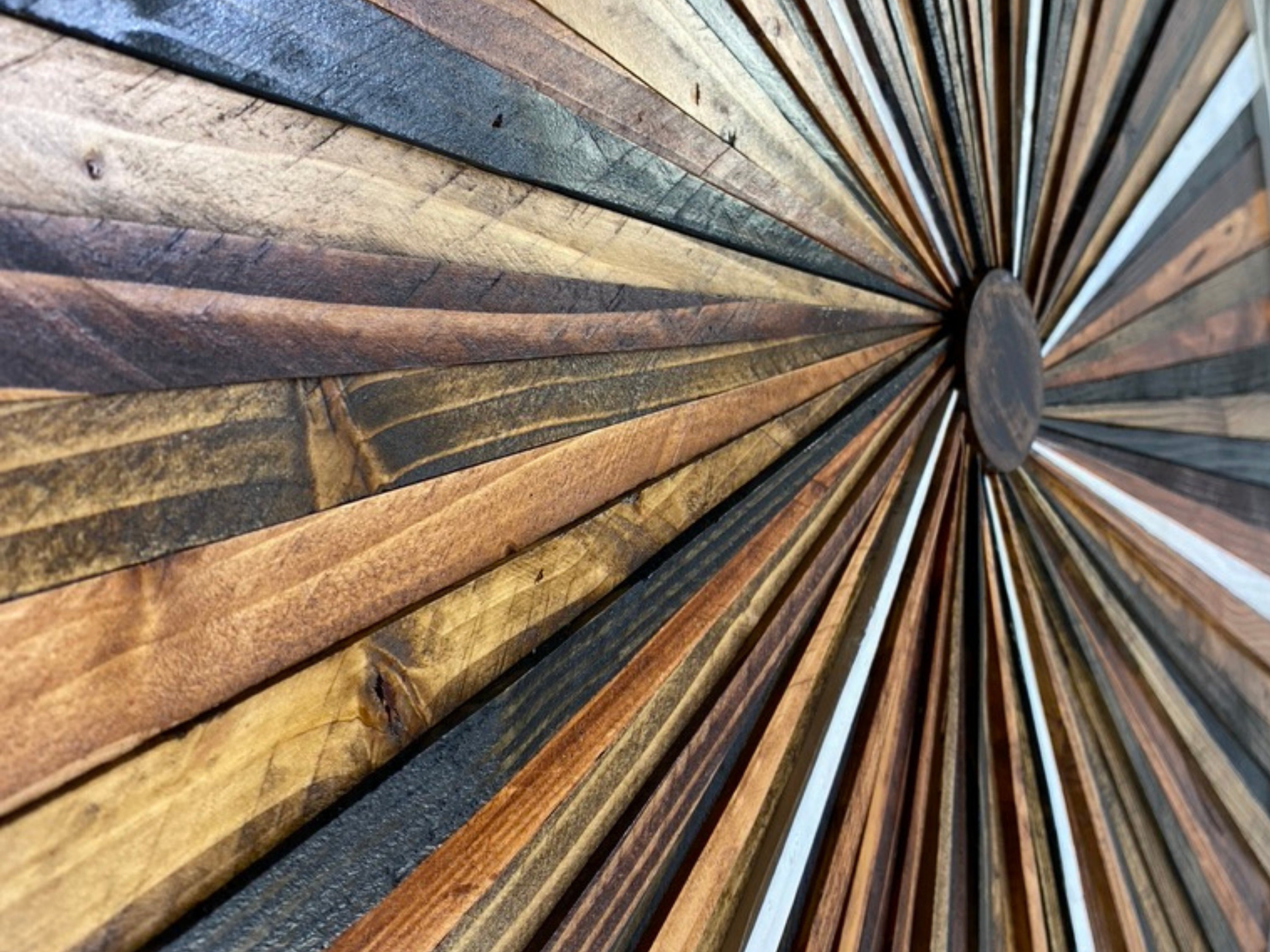 Round Wood Art Circle Wood Wall Art Large Wall Art Natural | Etsy