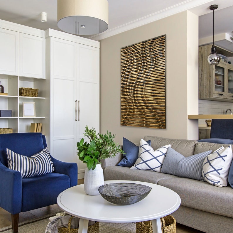 Dark Nature Wall Art Wood Wall Decor Sound Wave Art Wood | Etsy