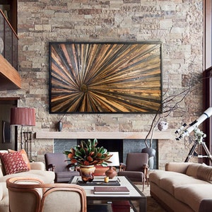 Unique Wood Wall Decor Rustic Wall Decor 3D Wood Wall Art | Etsy