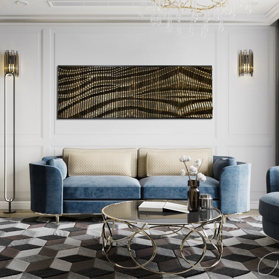 Natural Wood Acoustic Panel, Parametric Wood Wall Art, Modern Home ...